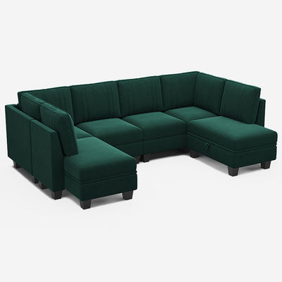 Belffin - living room couch sectional with pull out bed,l shaped sectional sofa modular with storage